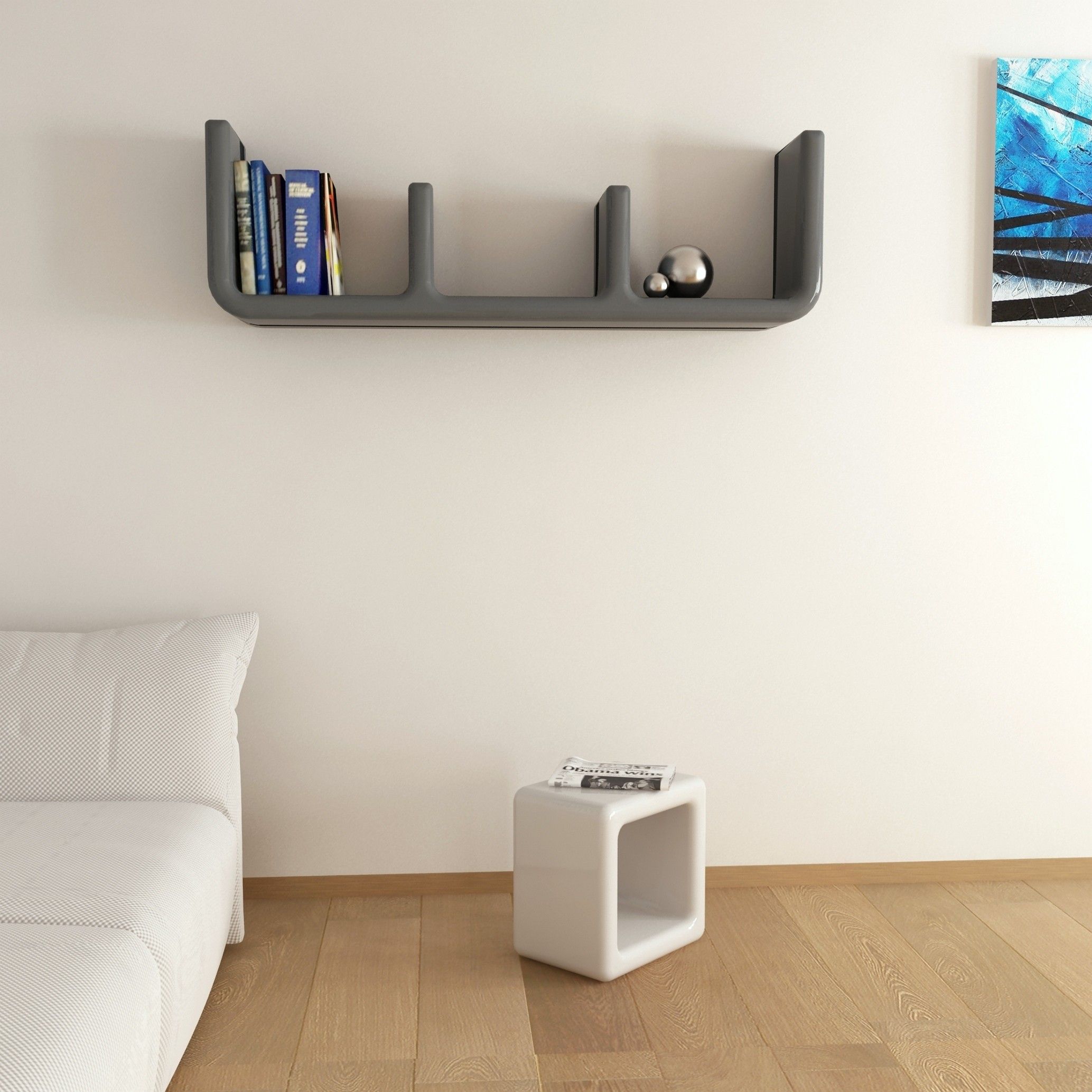 Mensola da parete Atlante moderna in resina 150 cm