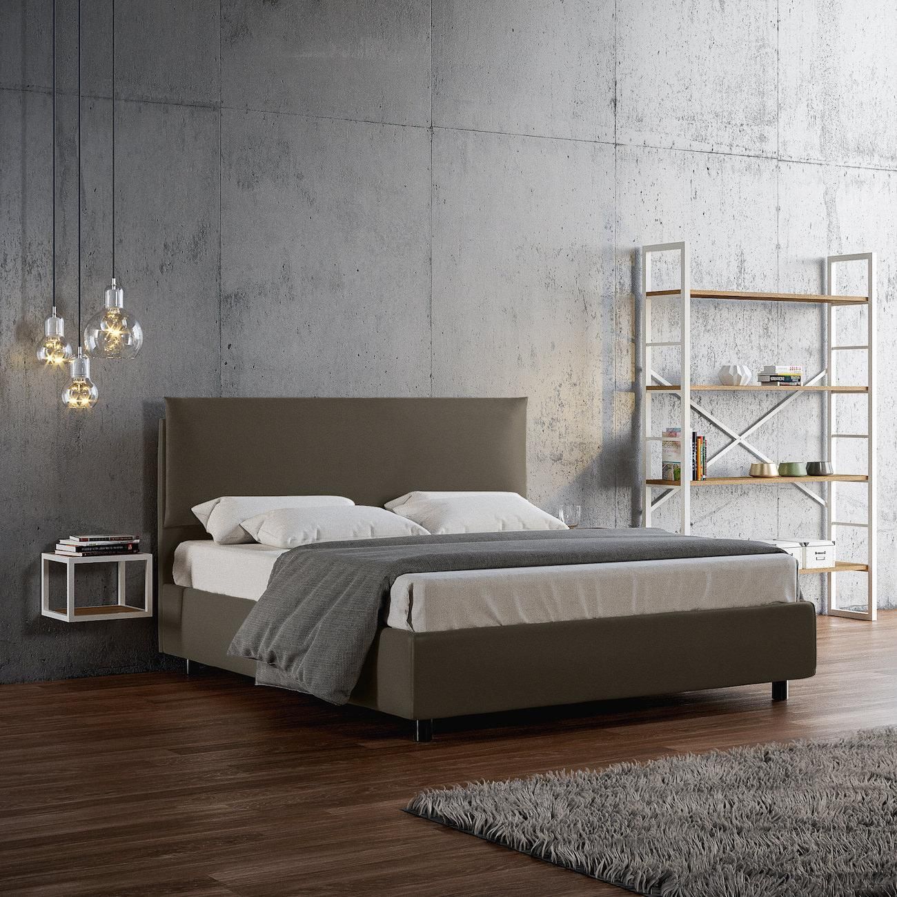 Letti con contenitore: singoli, matrimoniali, una piazza e mezza