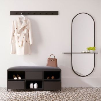 Panche design | Panche contenitori in legno o ecopelle